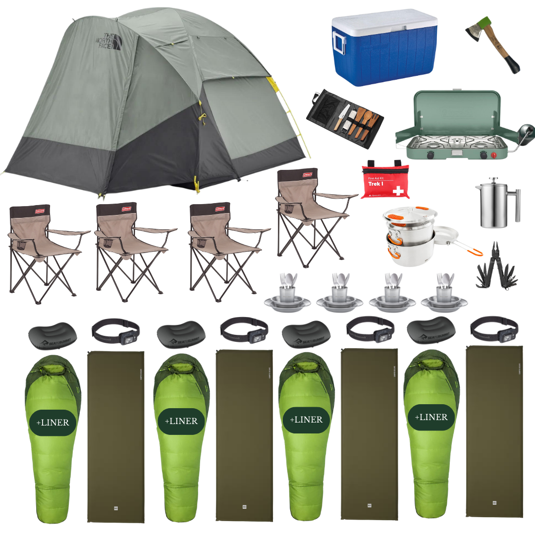 Camping Complete Package for 4 - Summer Edition – Camp Rentique